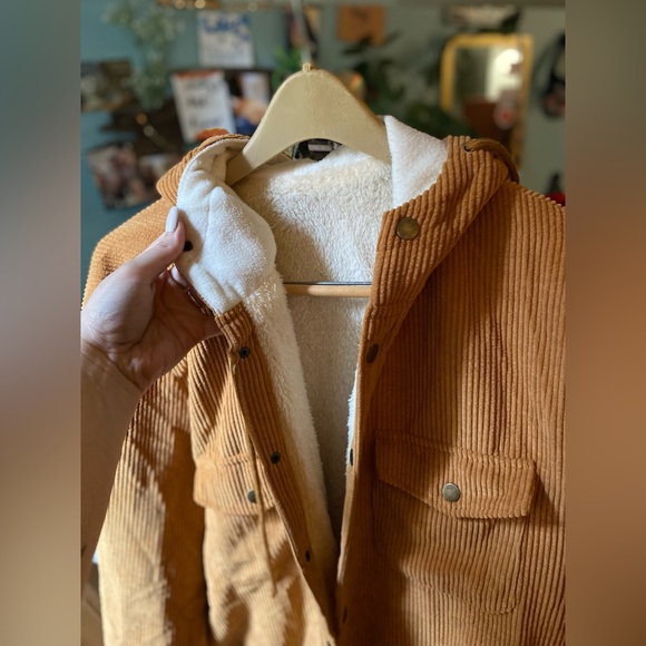 Jackets & Coats | Corduroy Jacket With Fuzzy Inside | Poshmark